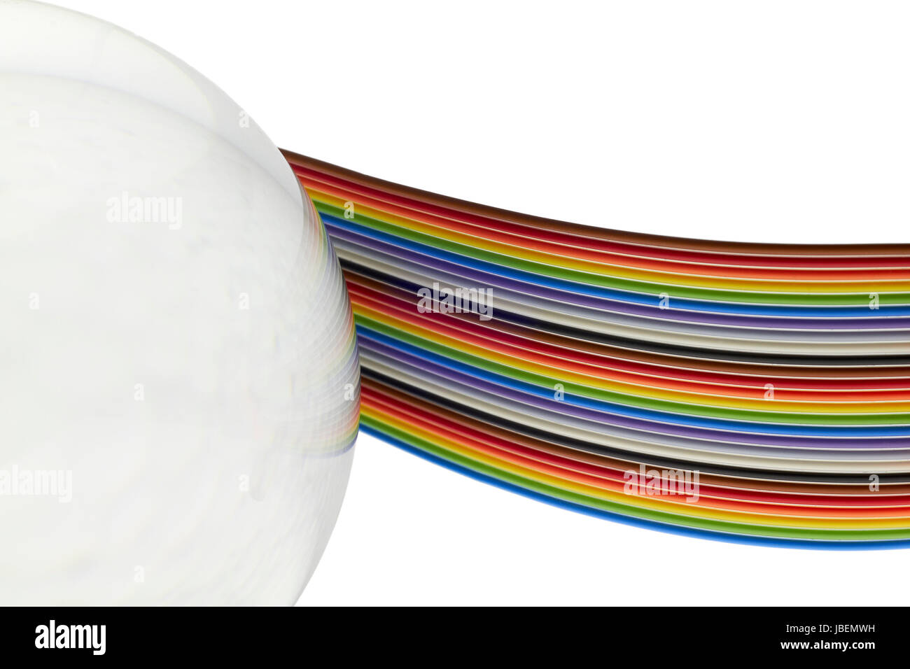 Rainbow electrical conduction hi-res stock photography and images - Alamy