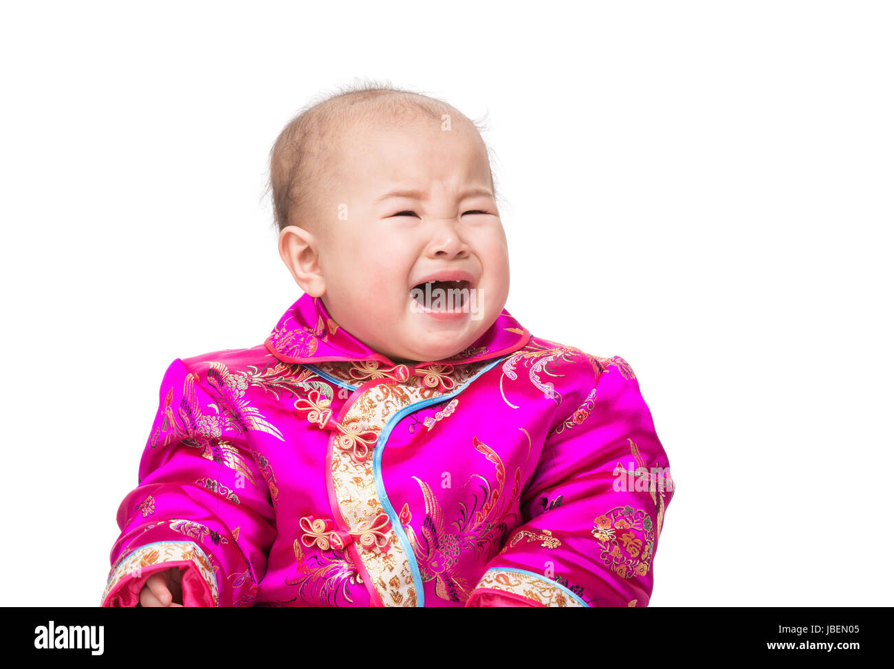 Chinese baby girl crying Stock Photo - Alamy