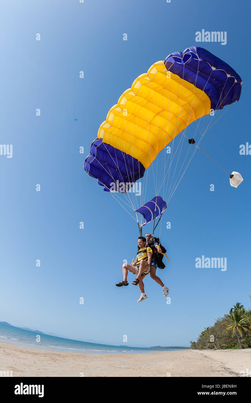 Tandem jump men hi-res stock photography and images - Alamy