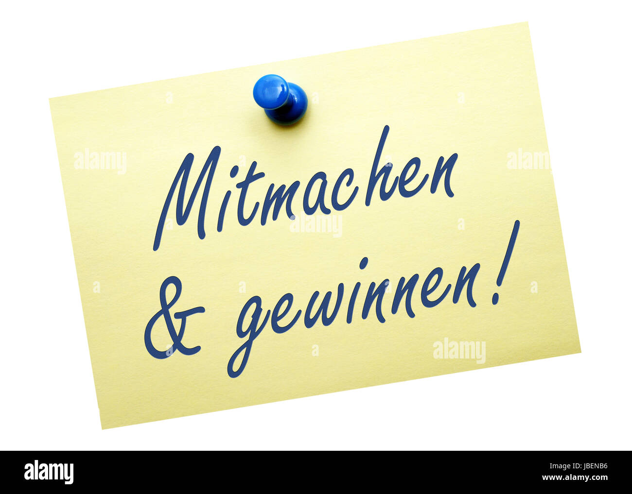 Mitmachen und gewinnen ! Stock Photo - Alamy