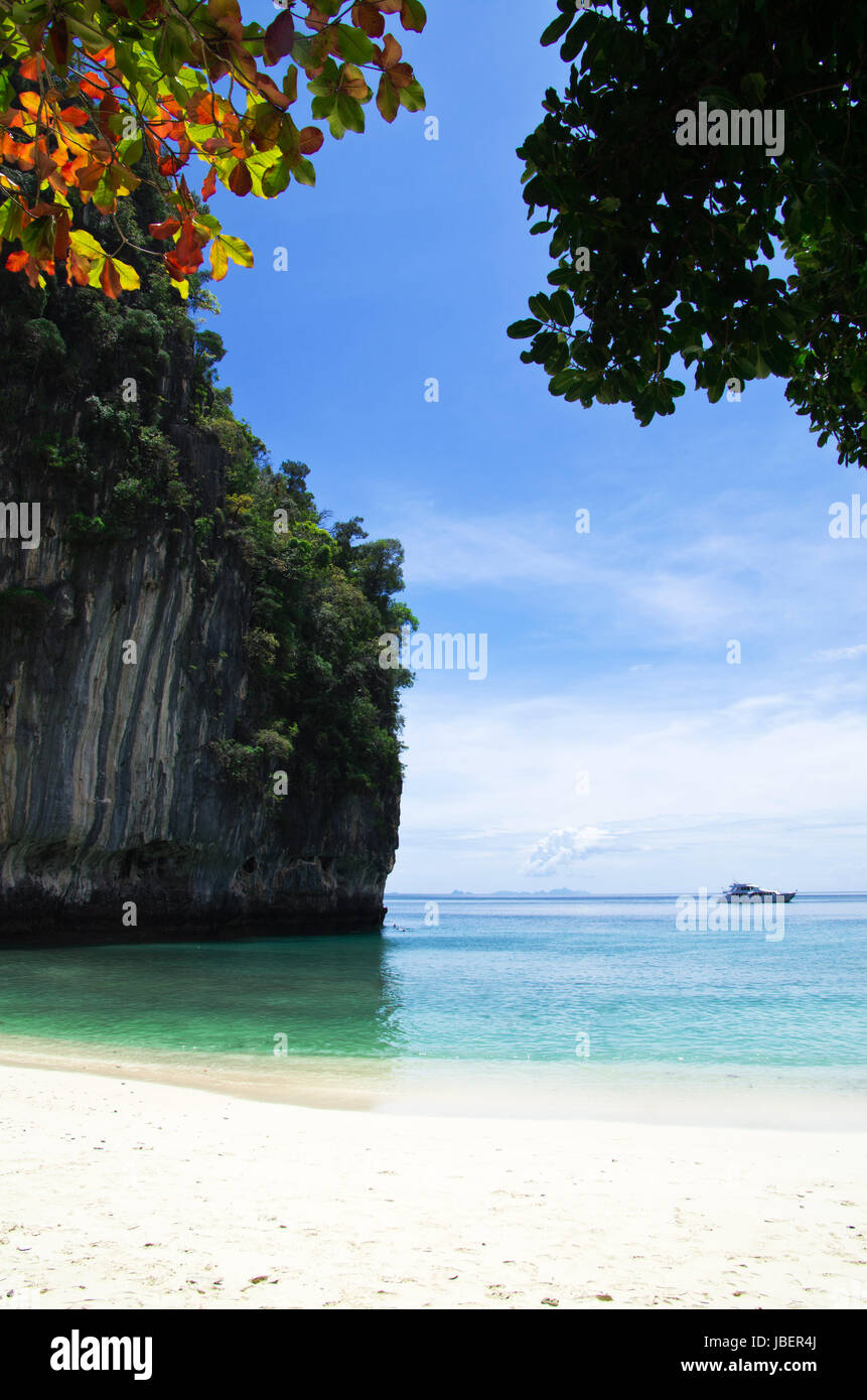 rocks and sea in thai Stock Photo - Alamy