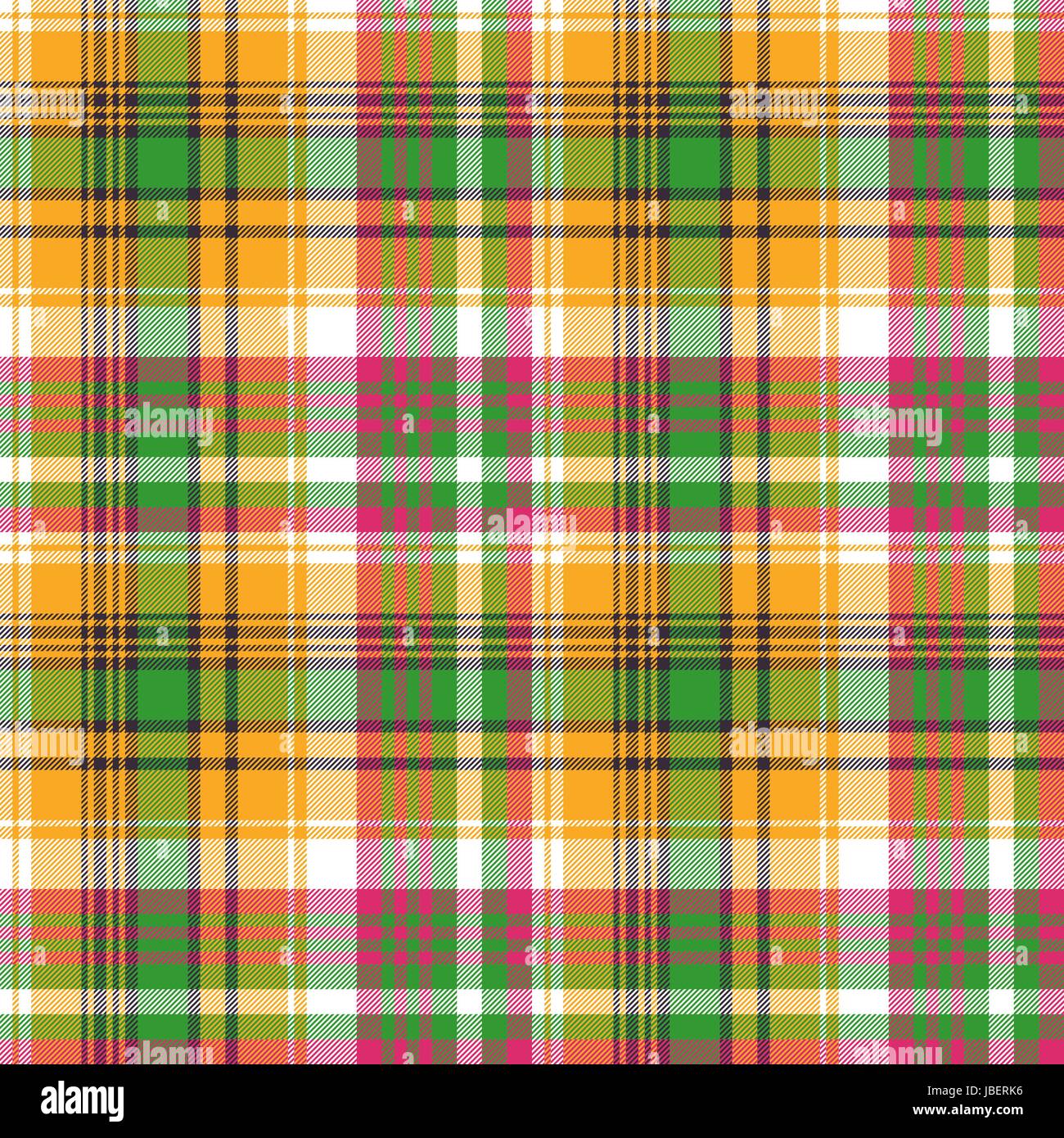 Colors madras plaid textile texture seamless pattern. Vector ...