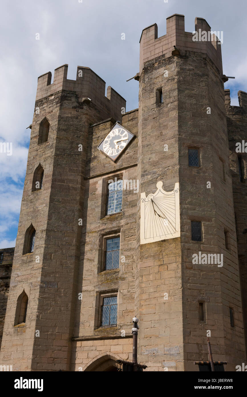 Seen from (the Courtyard) inside the castle is the main Gatehouse of ...