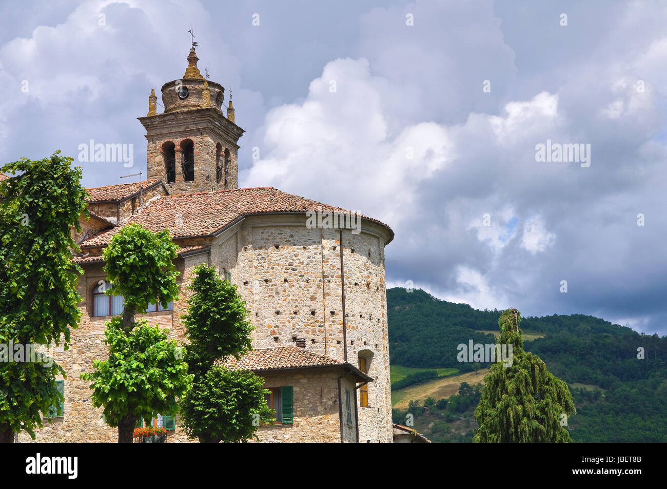 Monastery of St. Francesco. Bobbio. Emilia-Romagna. Italy Stock Photo ...