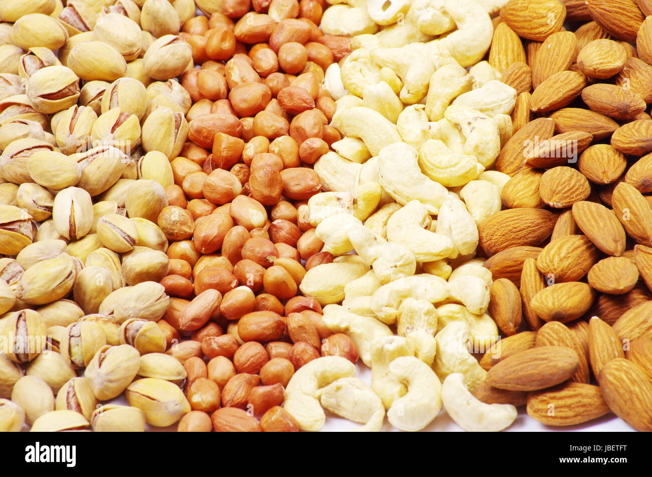 nuts collection as a background Stock Photo - Alamy
