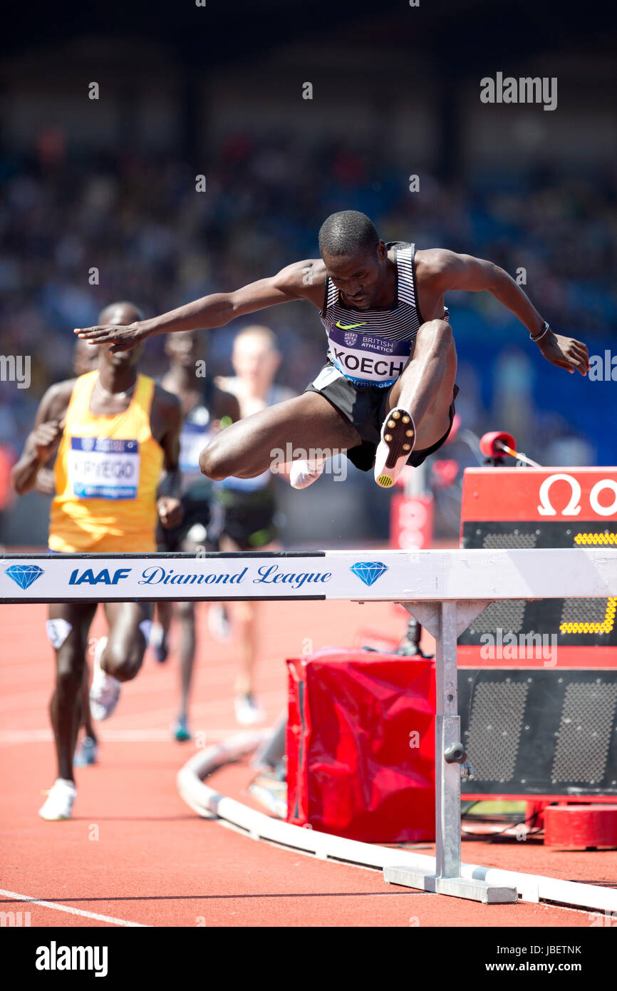 Paul Kipsiele KOECH competing in the Men's 3000m Steeplechase at the ...