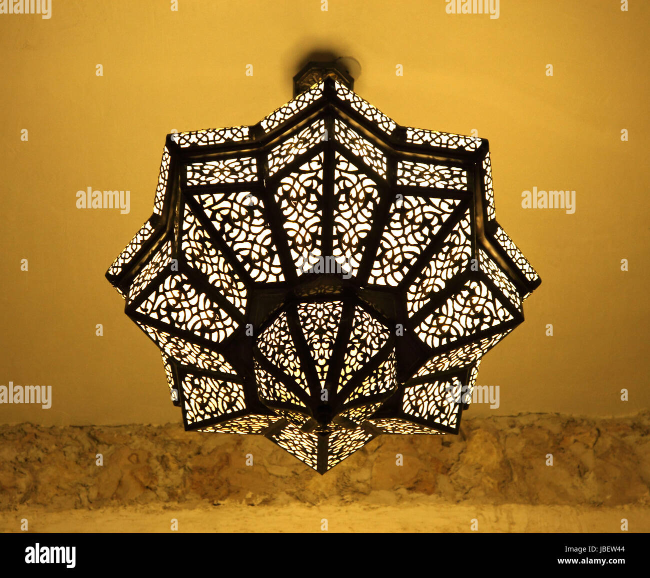 Traditional oriental lamp in Doha, Qatar, Middle East Stock Photo - Alamy