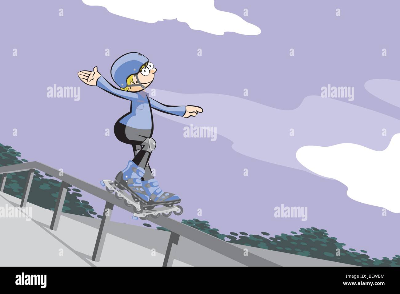 Stair Rail Transfer - Rollerblading Aggressive Inline Skating ...