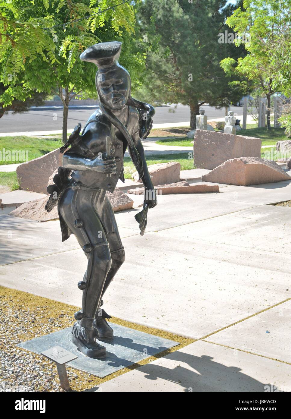 Bronze native american statue hi-res stock photography and images - Alamy