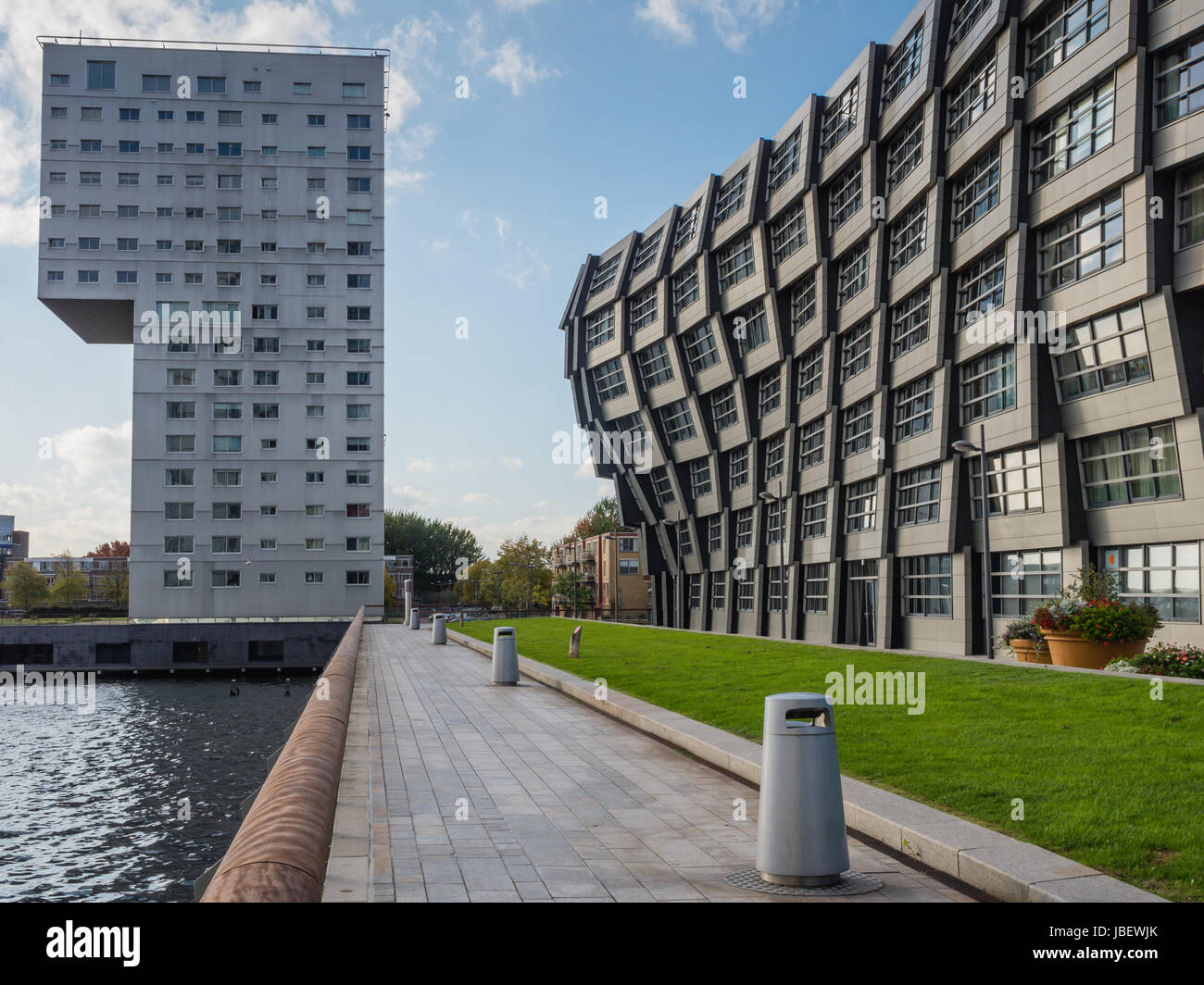 Apartment building appropriately called 'The Wave' next to the ...