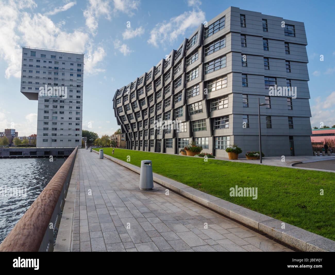 Apartment building appropriately called 'The Wave' next to the ...