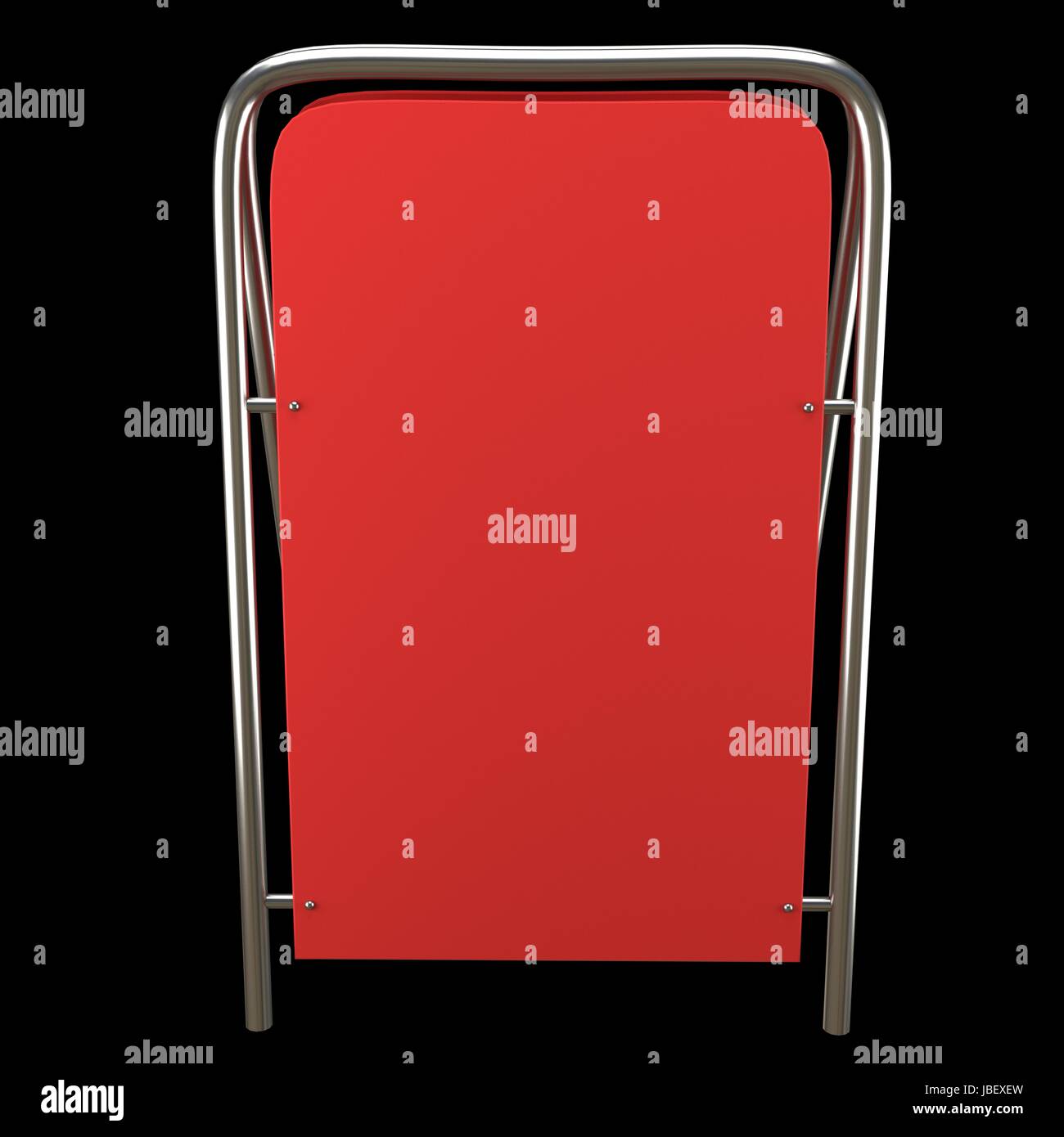sales point stand 3d illustration on black Stock Photo - Alamy