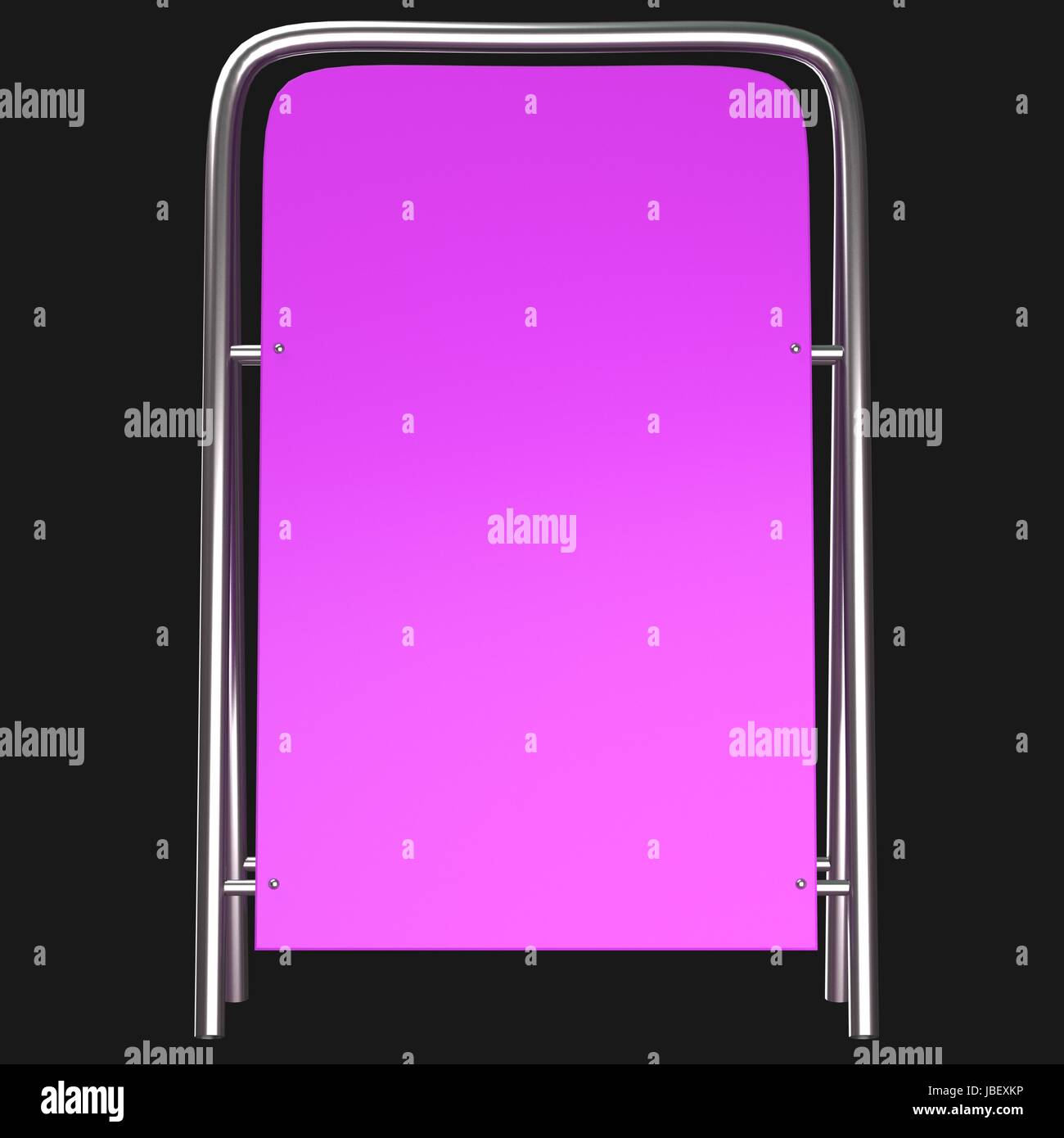 sales point stand 3d illustration on black Stock Photo - Alamy