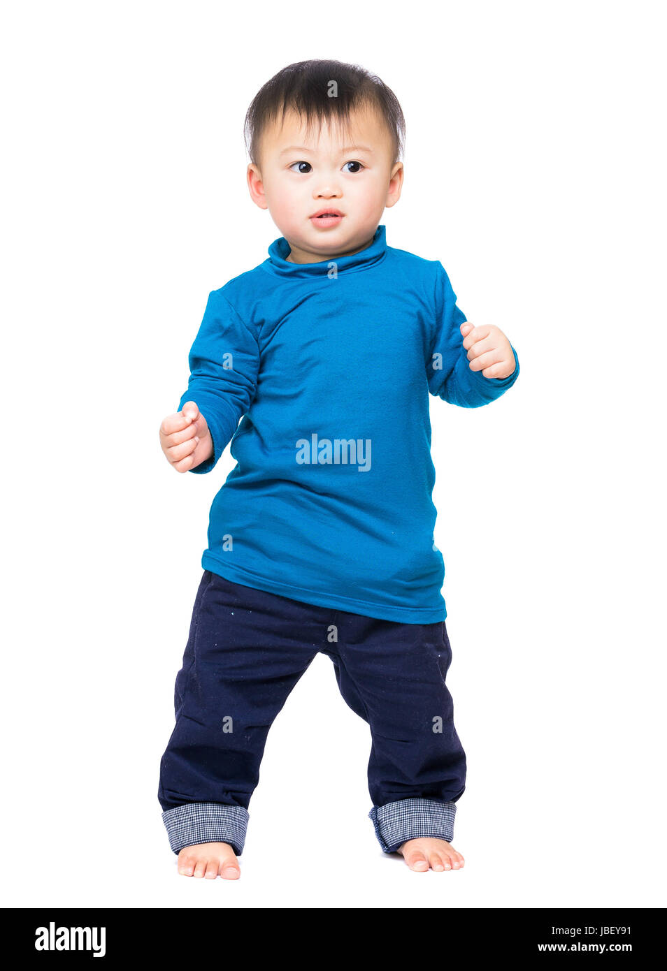 Asian baby boy standing Stock Photo - Alamy