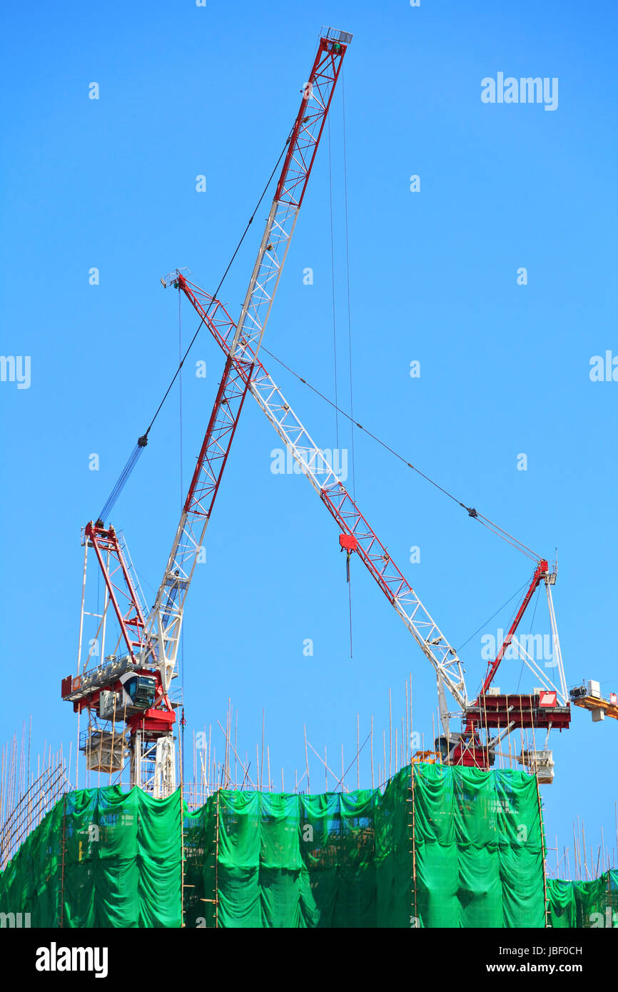 Construction crane in site Stock Photo - Alamy