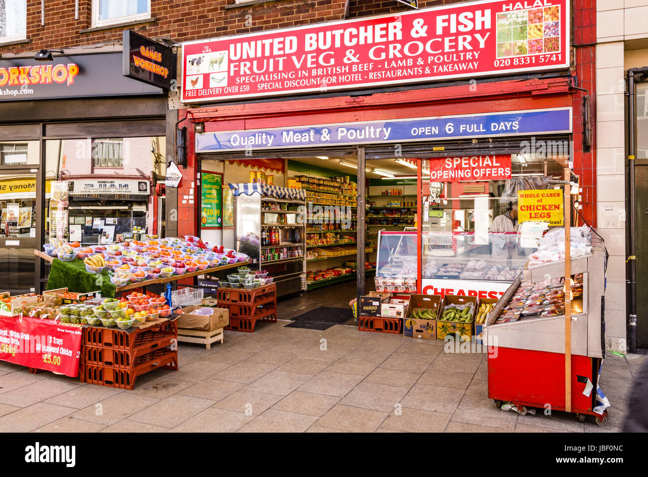 United Butcher & Fish, Halal Grocer, The Broadway, Bexleyheath, London ...