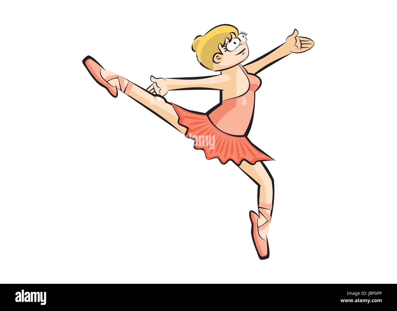 Leaping ballerina Stock Vector Images - Alamy
