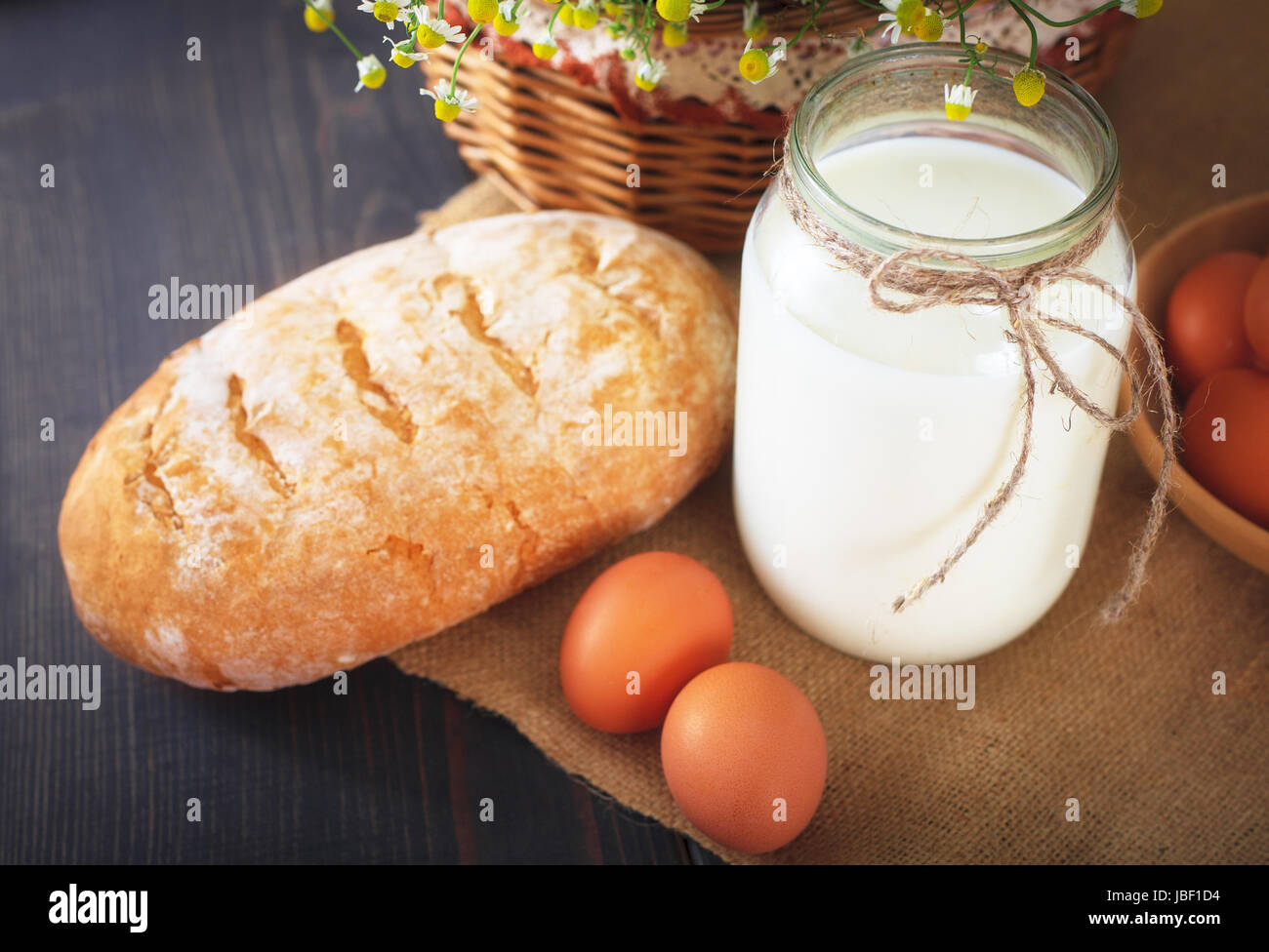 Milk and egg hi-res stock photography and images - Alamy
