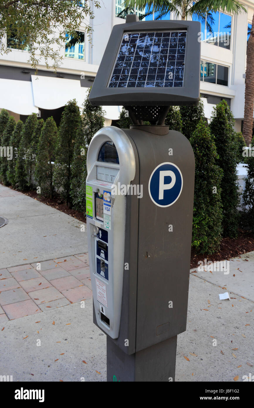 Solar Powered Street Parking Meter Stock Photos & Solar Powered Street ...
