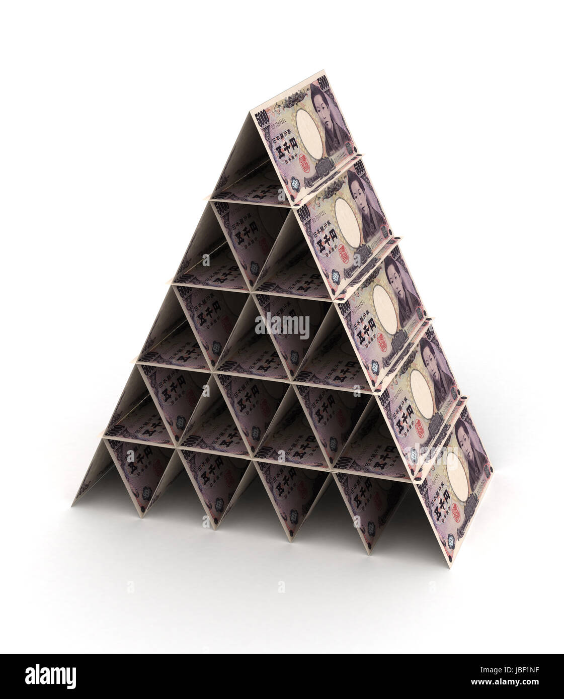 Japanese Yen Pyramid Stock Photo - Alamy