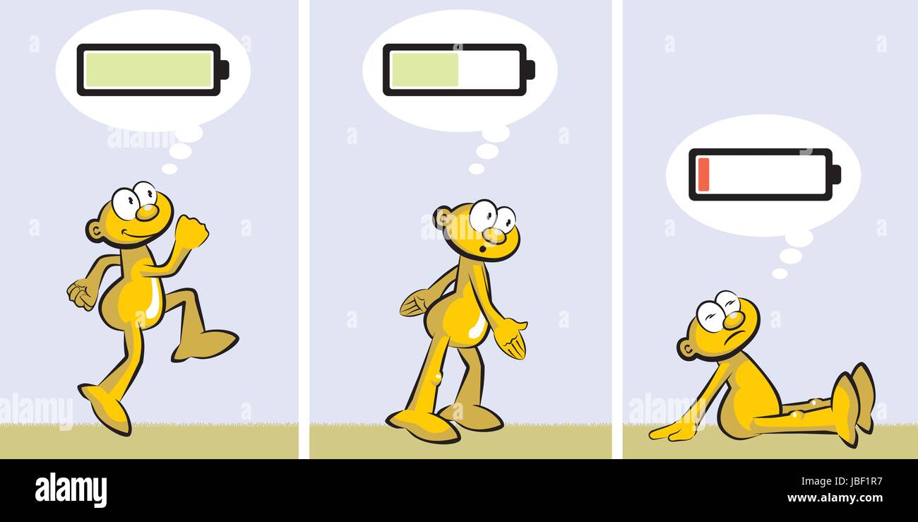 Cartoon batteries Stock Vector Images - Alamy