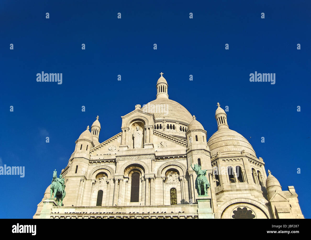 Basilica Sacre Coeur, Paris, France with blue sky Stock Photo - Alamy