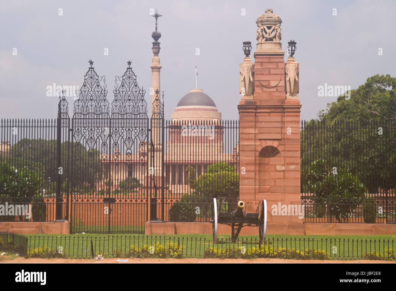 Entrance to Rashtrapati Bhavan, official residence of the President of ...