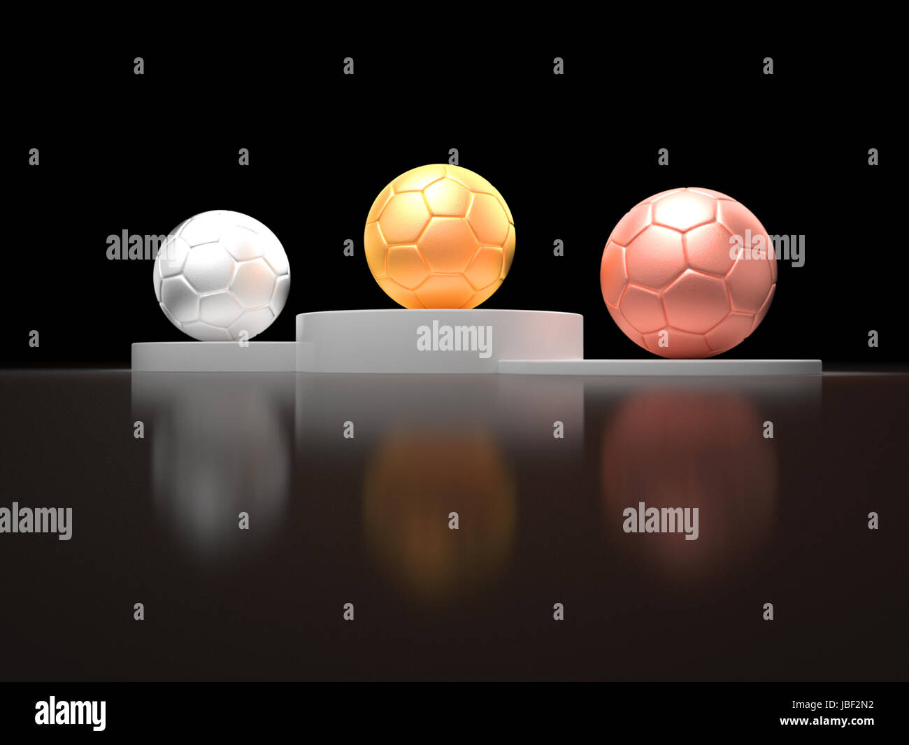 Gold silver bronze soccer ball hi-res stock photography and images - Alamy