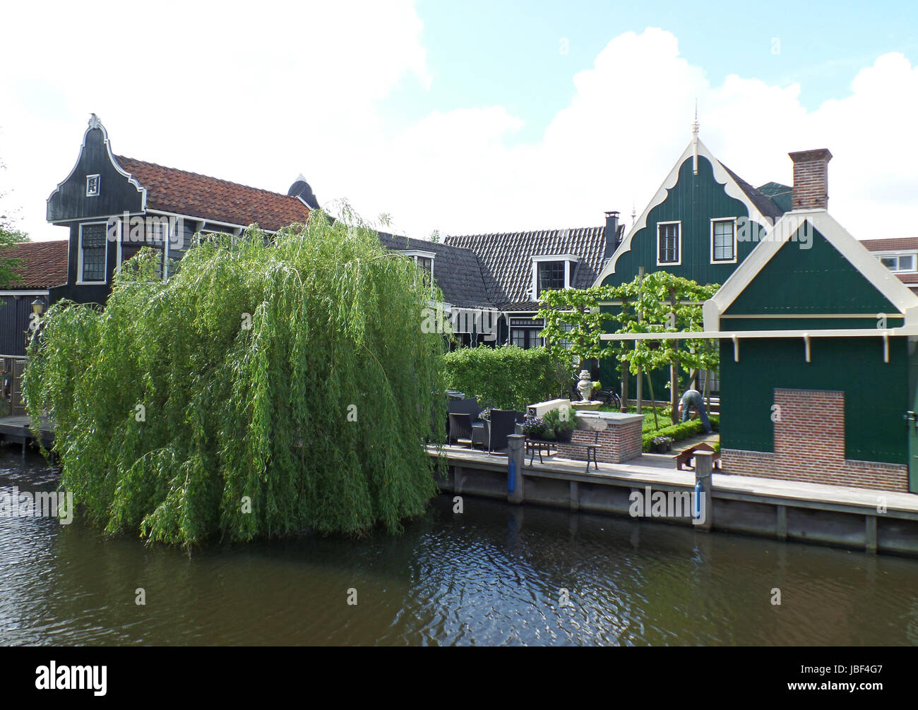 Waterfront Dutch Style Houses, Netherlands Stock Photo - Alamy