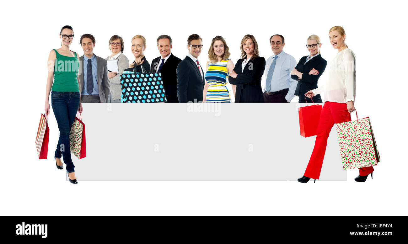 Collage of active people isolated on white background Stock Photo - Alamy