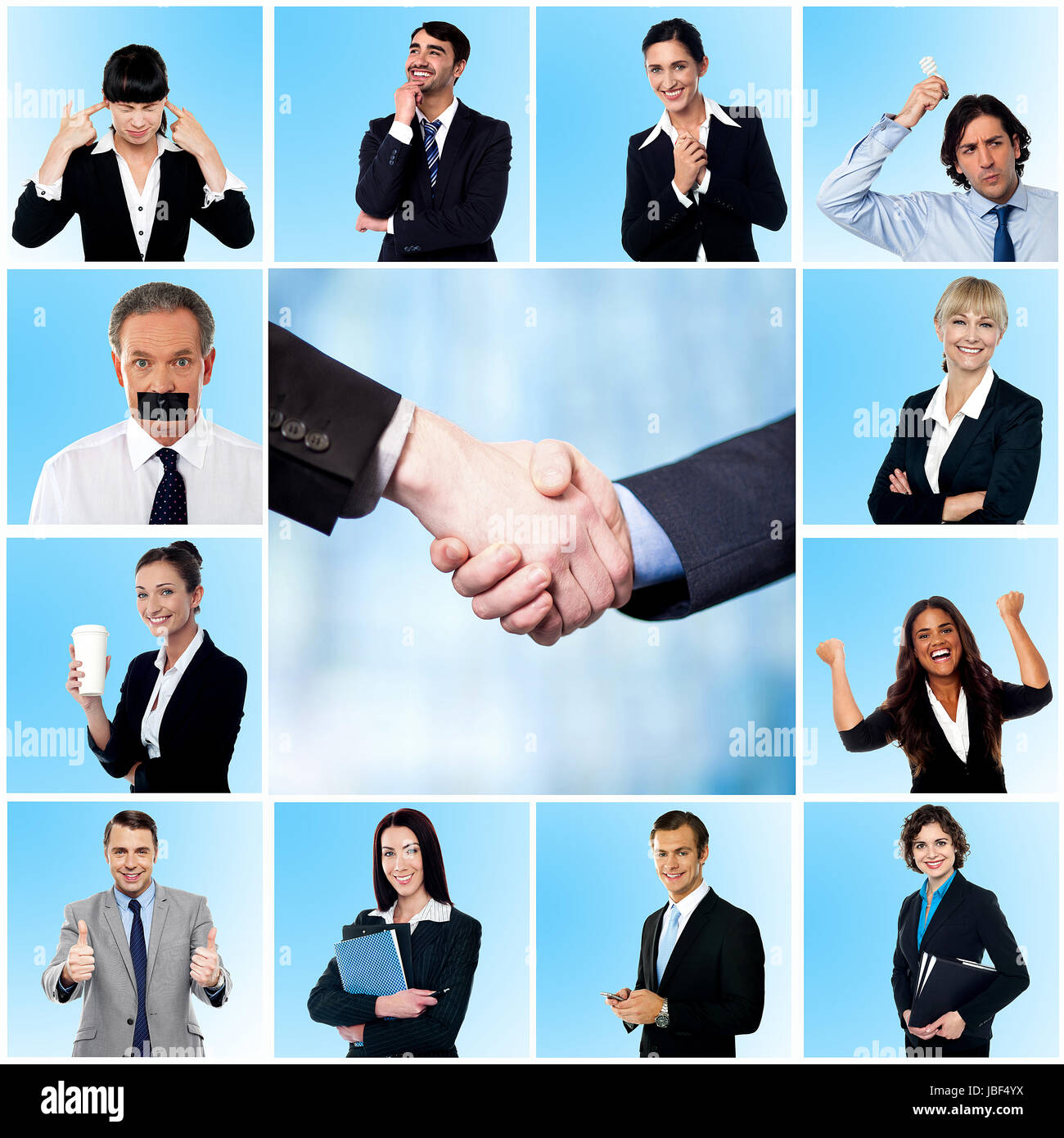 Business collage made of different elements Stock Photo - Alamy