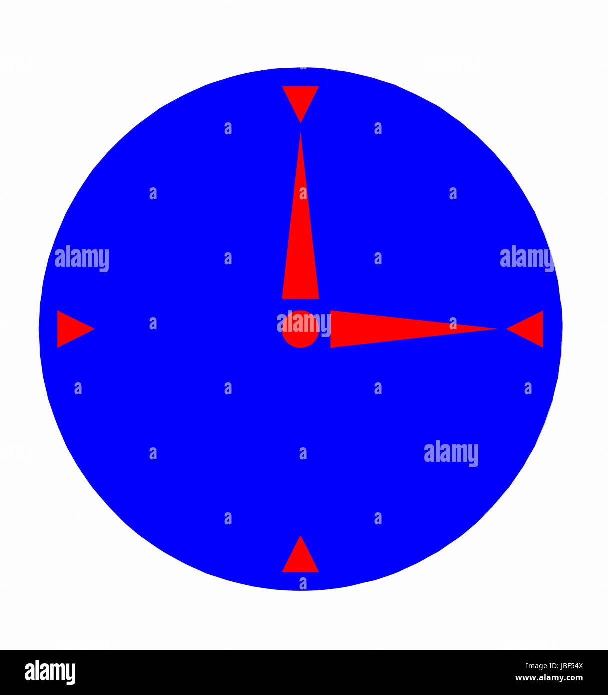 Red clock indicators hi-res stock photography and images - Alamy