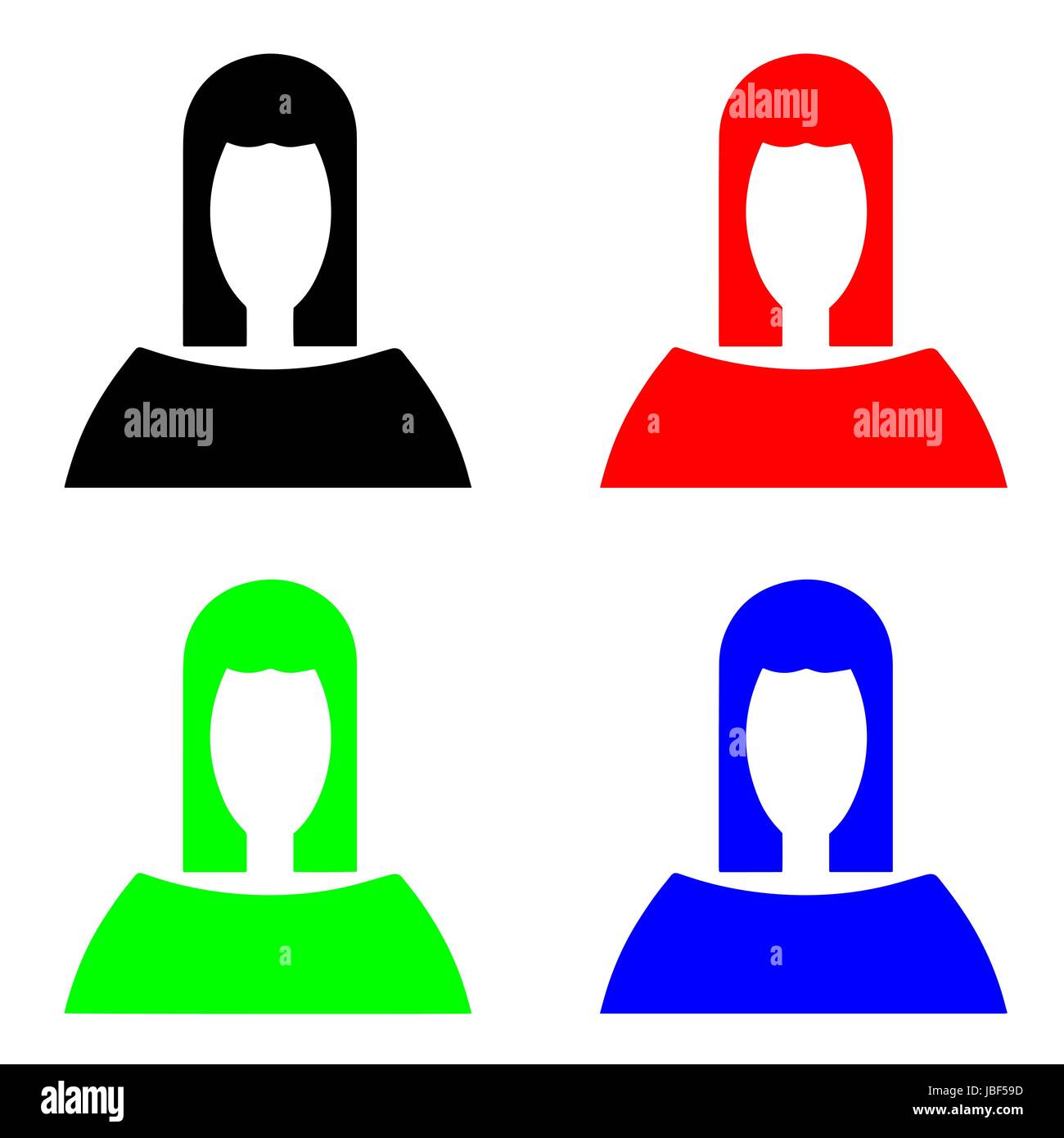 faceless woman figure in multiple colors Stock Vector Image & Art - Alamy