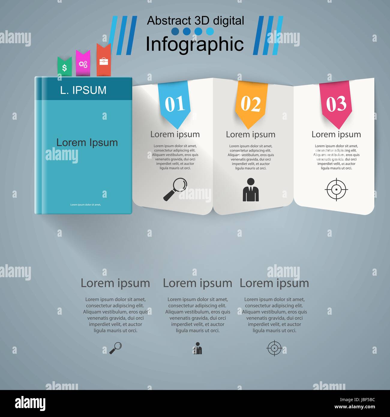 Notepad, notebook icon. Abstract infographic Stock Vector Image & Art ...