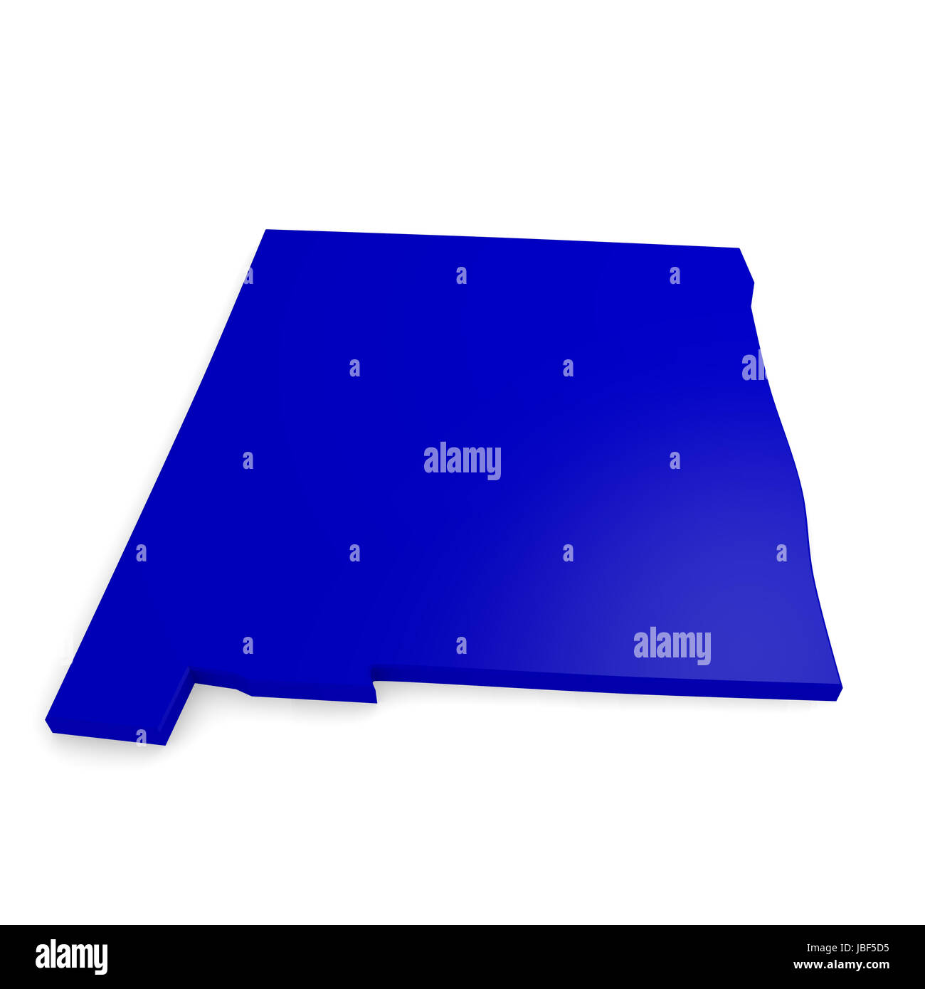 3d map of New Mexico Stock Photo - Alamy