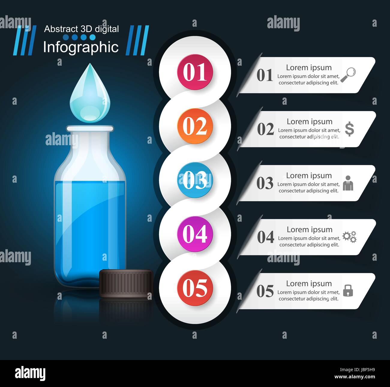 Bottle, water infographics Stock Vector Image & Art - Alamy