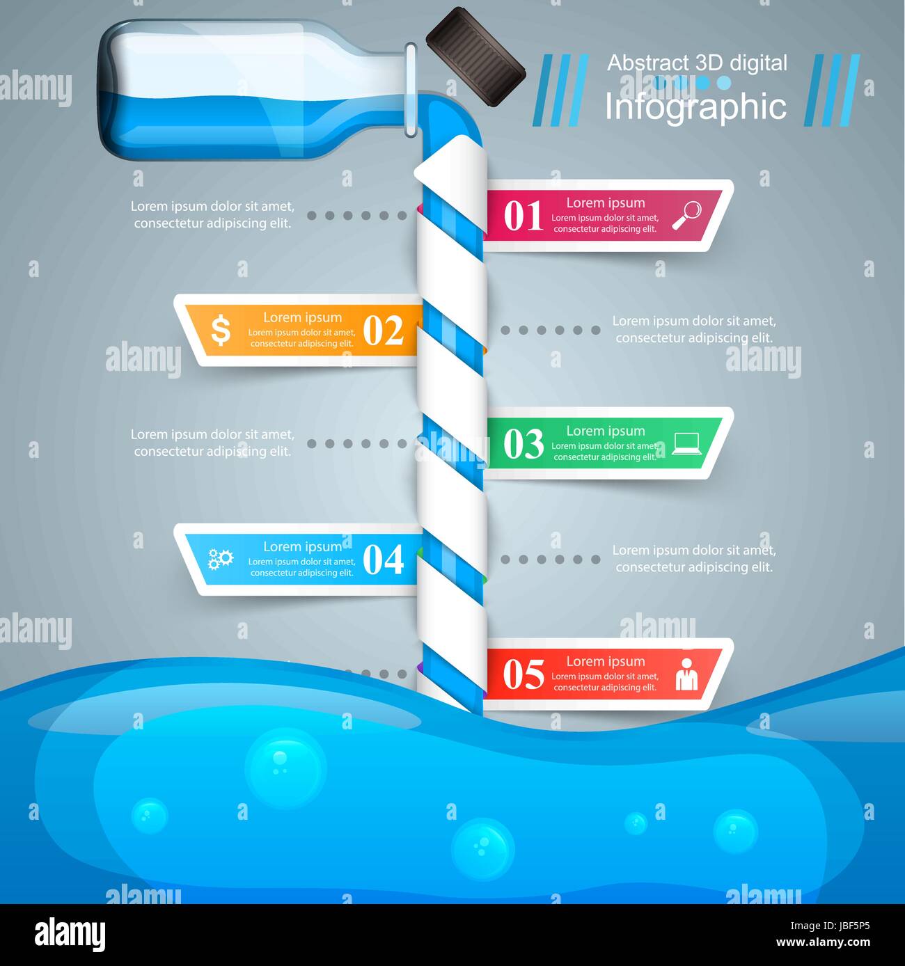 Bottle, water infographics Stock Vector Image & Art - Alamy