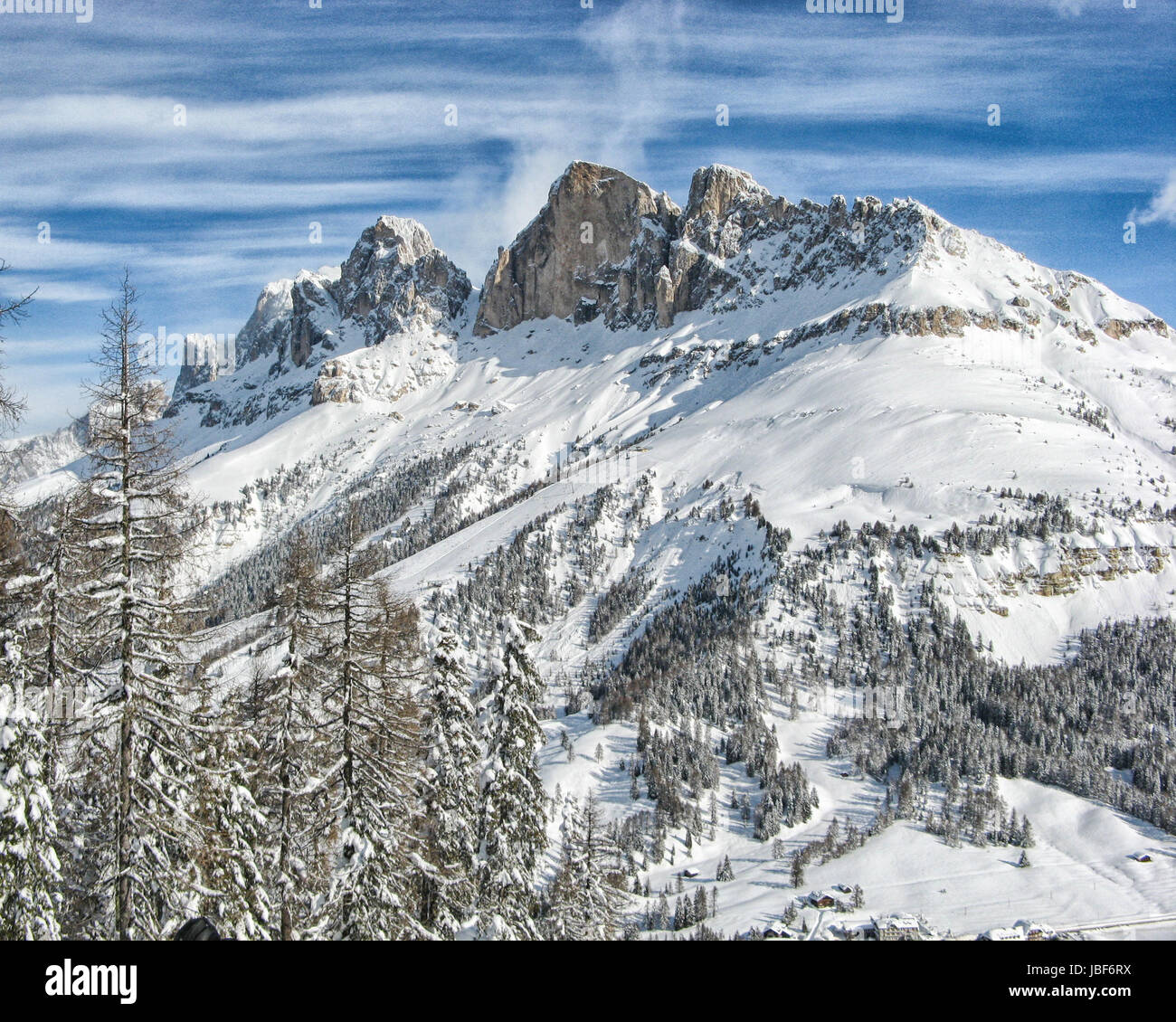 vigo di fassa avery beautiful place in italy Stock Photo - Alamy