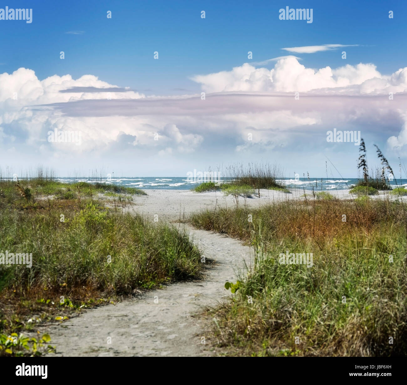 Sandy Path To The Beach Stock Photo - Alamy