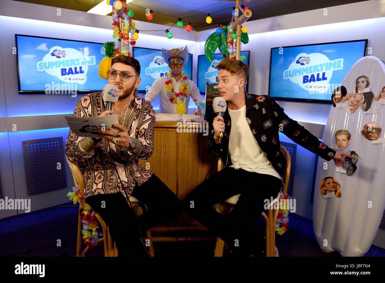 James Arthur and Capital FM presenter Roman Kemp at Capital FM's ...