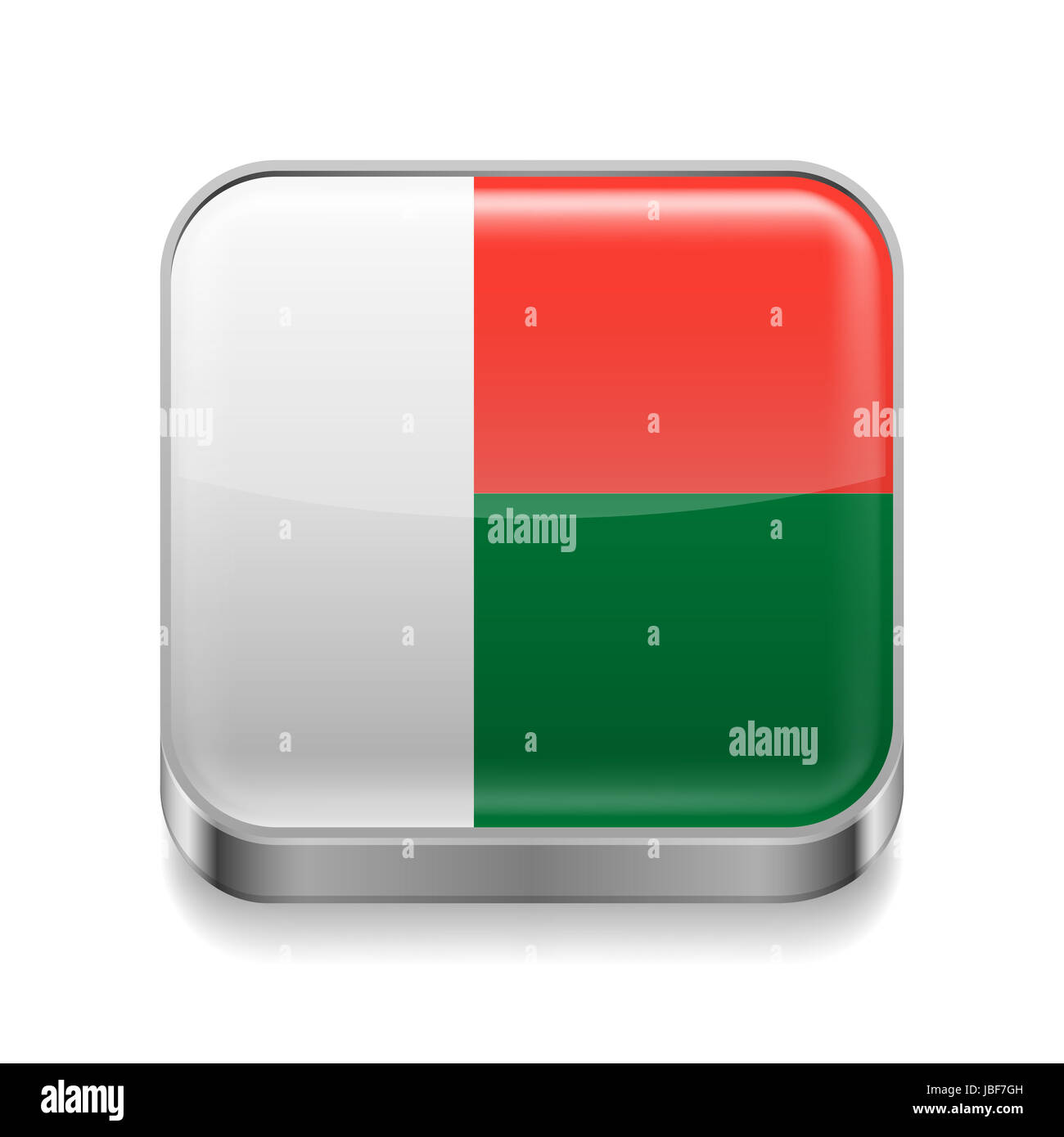 Madagascar flag official colors Cut Out Stock Images & Pictures - Alamy