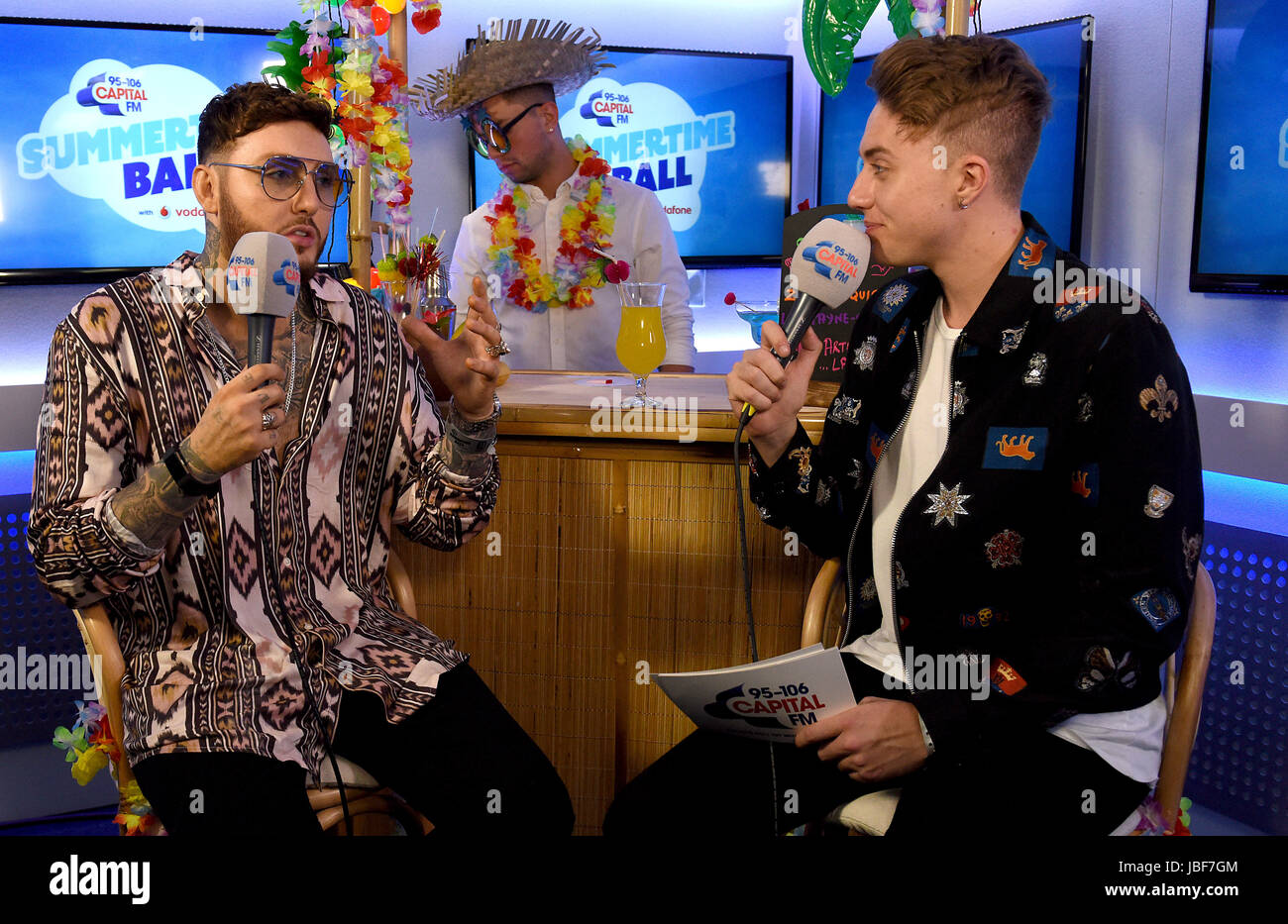 James Arthur and Capital FM presenter Roman Kemp at Capital FM's ...