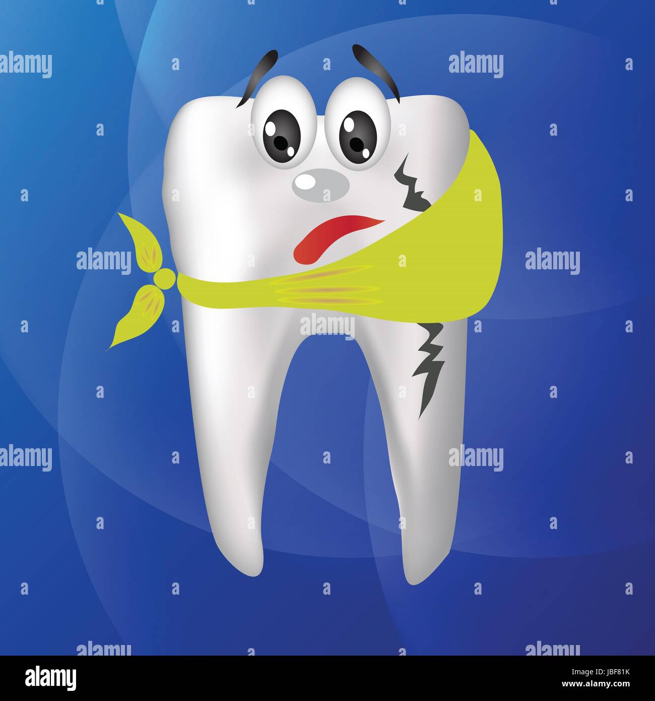 colorful illustration with tooth hurts for your design Stock Photo - Alamy
