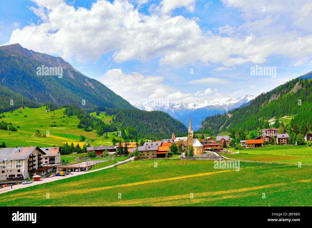 Bergun train hi-res stock photography and images - Alamy