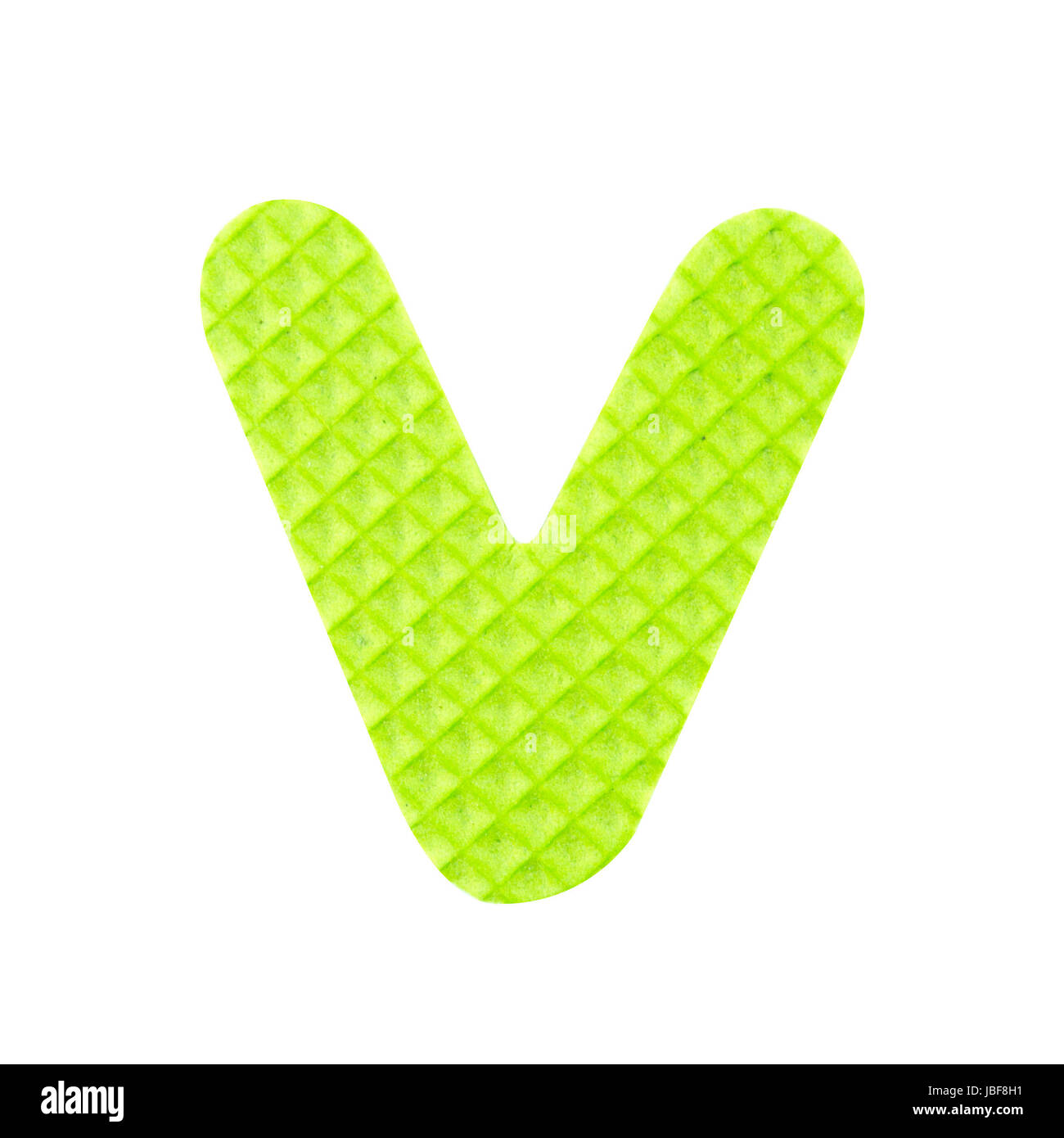 V letter, Alphabet isolated on white background , with clipping path ...