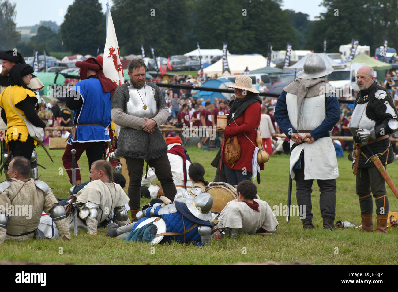 The staging of the medieval Battle of Grunwald in which the Teutonic ...
