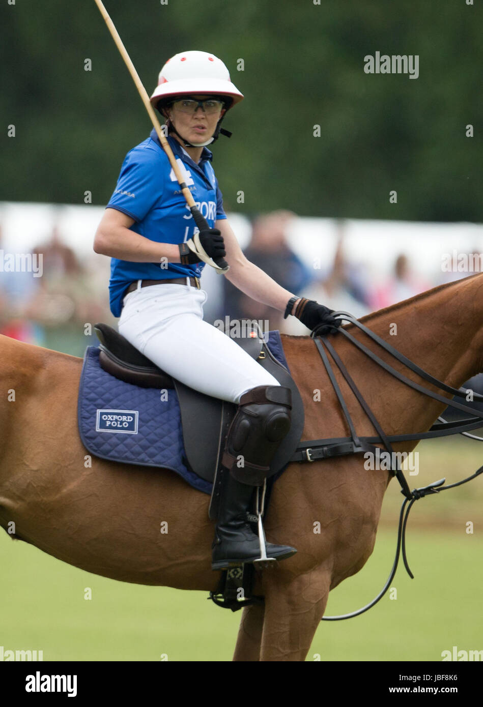 Victoria Pendleton competes in a Jockies Vs Legends match at the The ...