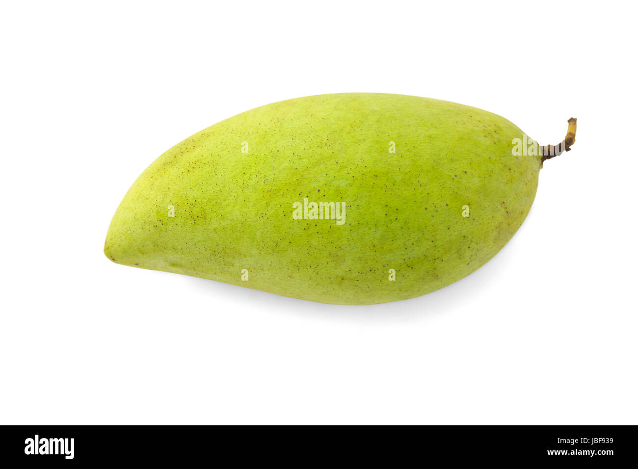 green mango isolated on white background with path Stock Photo - Alamy