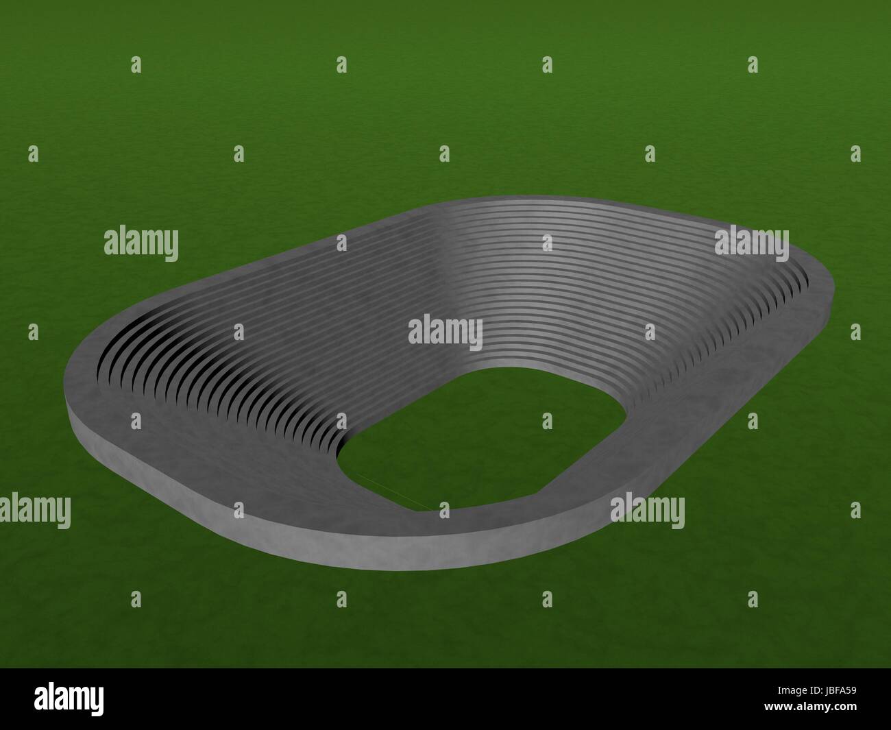 A stadium seen from above, 3d render Stock Photo - Alamy