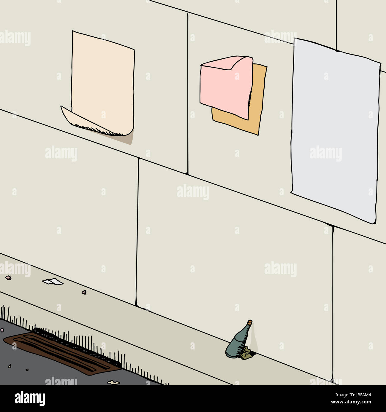 Art pasted on wall hi-res stock photography and images - Alamy